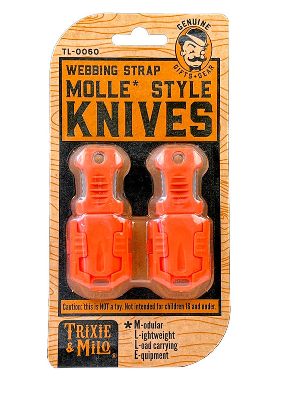 MOLLE Knife, Orange - The Dulcimer Shoppe